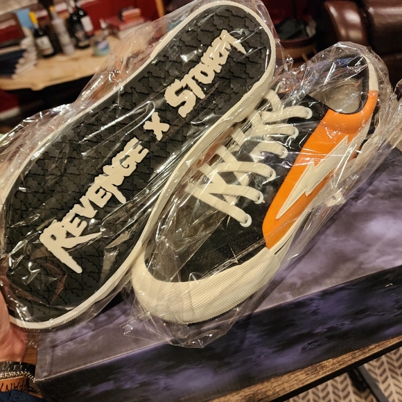 Revenge X Storm | Shoes | Revenge X Storm Black And Orange Sneakers ...